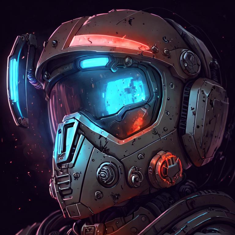 UHD, 8K, epic portrait of Fallout 4 power armor mech...