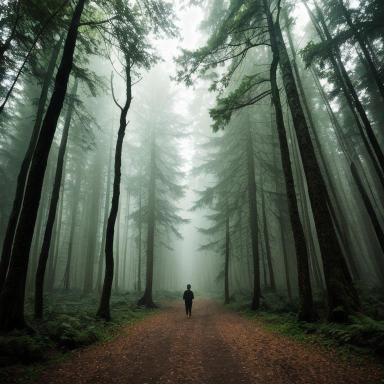 Lost in a dark forest | OpenArt