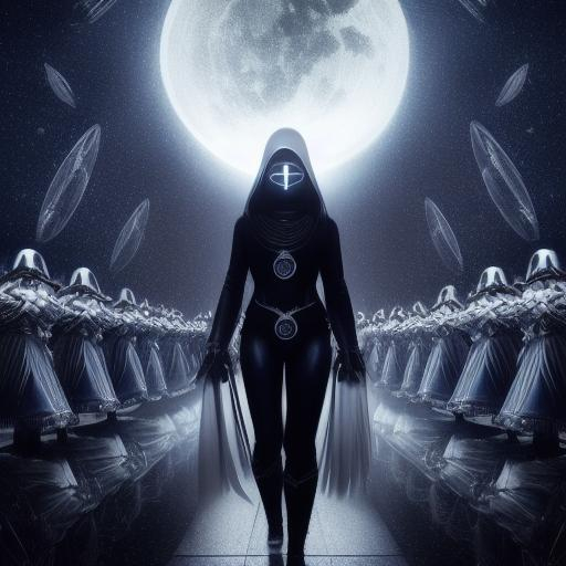 Breathtakingly detailed Image of a UFO death cult me... | OpenArt