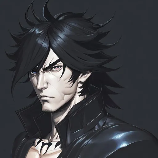 head shot, detailed painting, handsome guy, black ha... | OpenArt