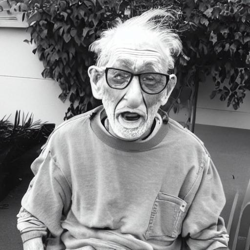 old stinky grandpa on crack | OpenArt