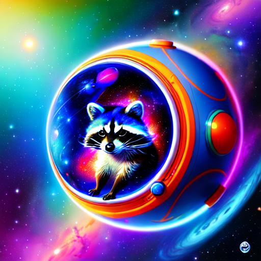 (((raccoon astronaut))) (((in space))), chaotic, ((... | OpenArt