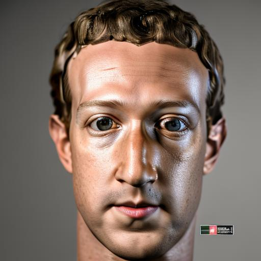 Photo Realistic 70mm portrait of (Mark Zuckerberg) m...