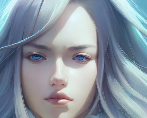 Closeup face portrait of your mama lol, smooth soft... | OpenArt