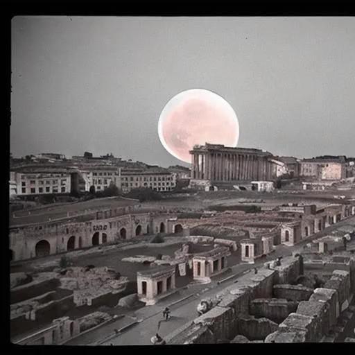 ancient land Rome city footage caught on vintage camera | OpenArt