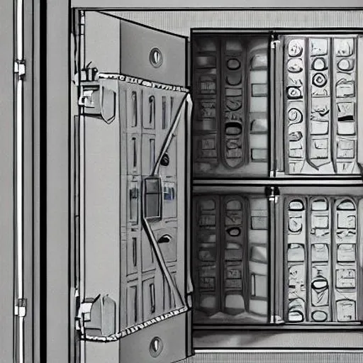 Bank Vault Drawing