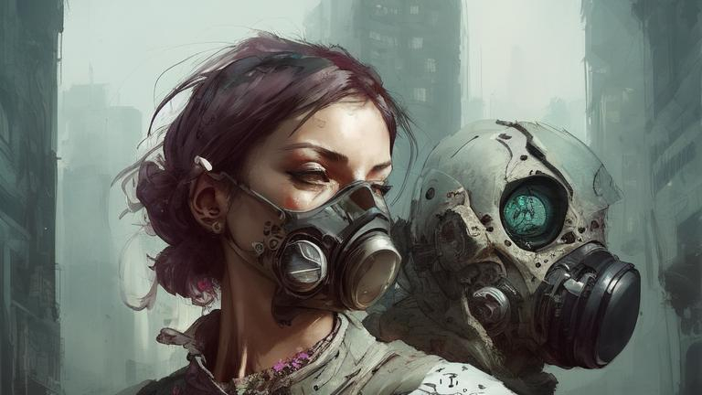 Cyberpunk mechs, Riots in the streets, corporate cor... | OpenArt
