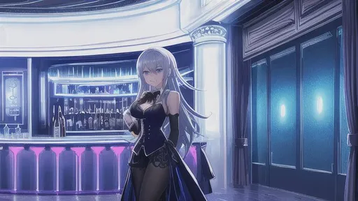 Wallpaper of a playful, cheeky and jovial bartender... | OpenArt