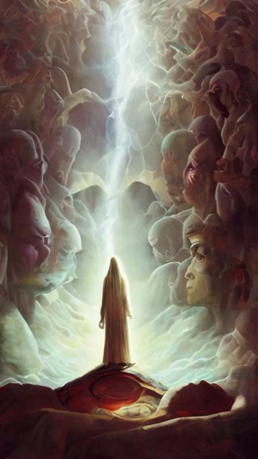 Satan, the accuser, judgment day, arguing for the et... | OpenArt