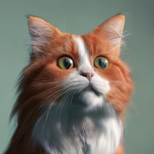 large, orange, long-haired cat | OpenArt
