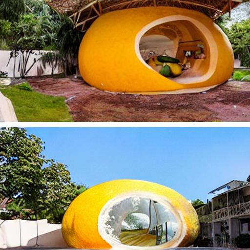 living inside a giant mango | OpenArt