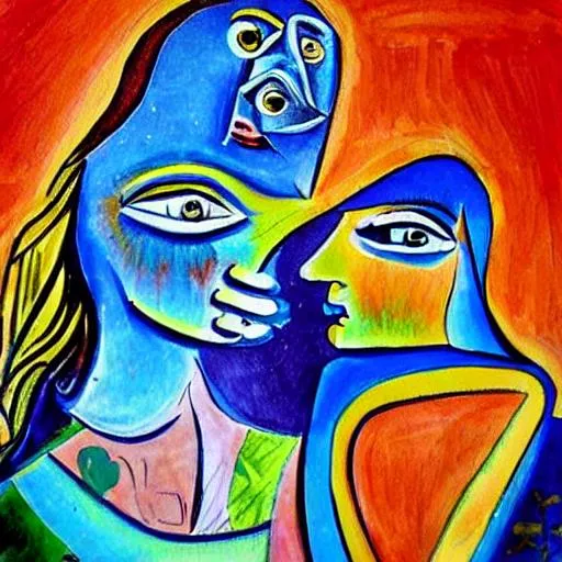 Painting of how a human feels emotionally when they... | OpenArt