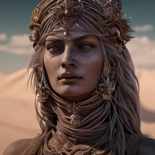 Beautiful desert goddess detailed face hyper realist... | OpenArt