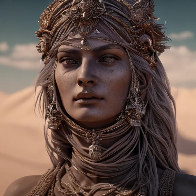 Beautiful desert goddess detailed face hyper realist... | OpenArt