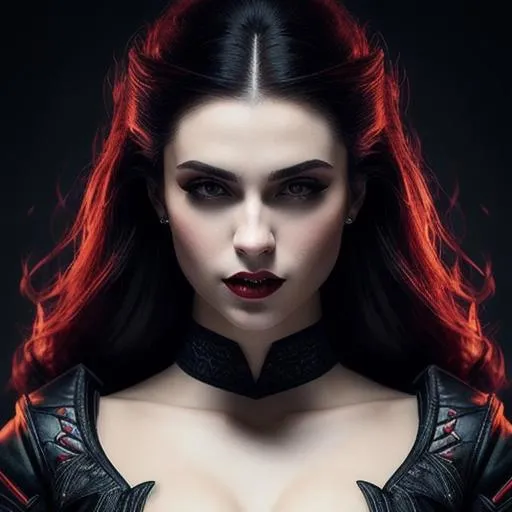 epic professional digital portrait art of vampire 👩... | OpenArt