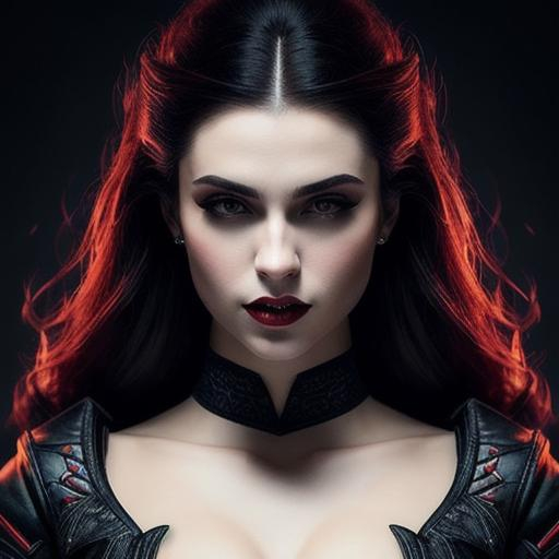 epic professional digital portrait art of vampire 👩... | OpenArt