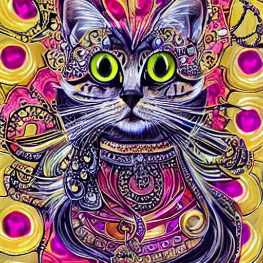 Detailed Art of a Fabulous Gypsy Cat. | OpenArt