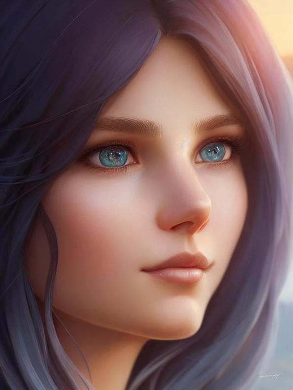 Closeup face portrait of an elf, smooth soft skin, b... | OpenArt