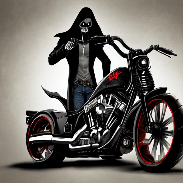 grim reaper motorcycle | OpenArt