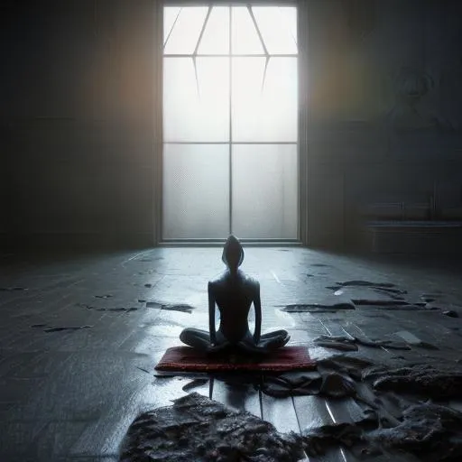 alien praying under alien cathedral window | OpenArt