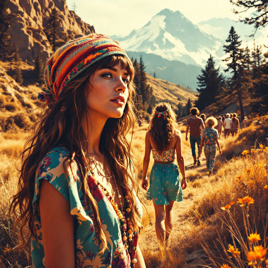 1968, hippies, combi volkswagen