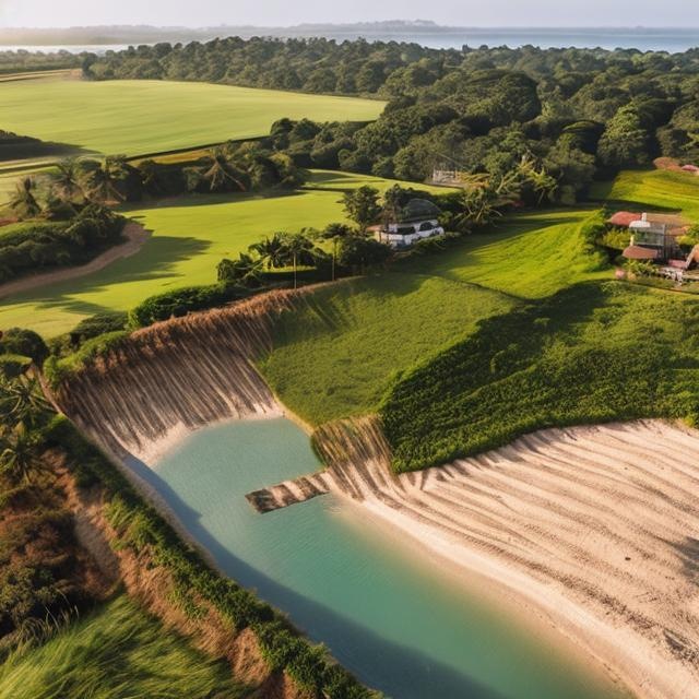 blend between countryside and beach | OpenArt