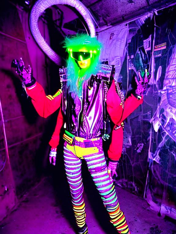 80’s 90’s future technology alien raver underground... | OpenArt