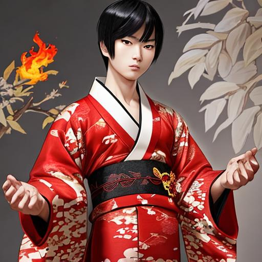 A young asian prince with fiery eyes and a commandin... | OpenArt