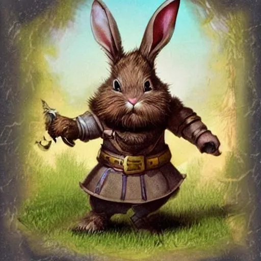 rabbit as fantasy dwarf | OpenArt