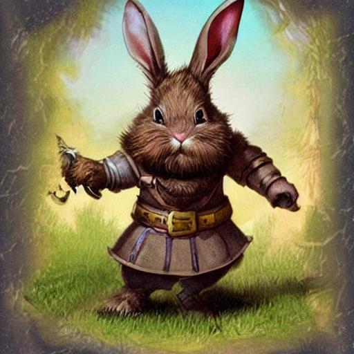 rabbit as fantasy dwarf | OpenArt