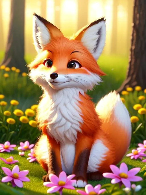 Extremely Ultrarealistic Photorealistic cute fox hol... | OpenArt