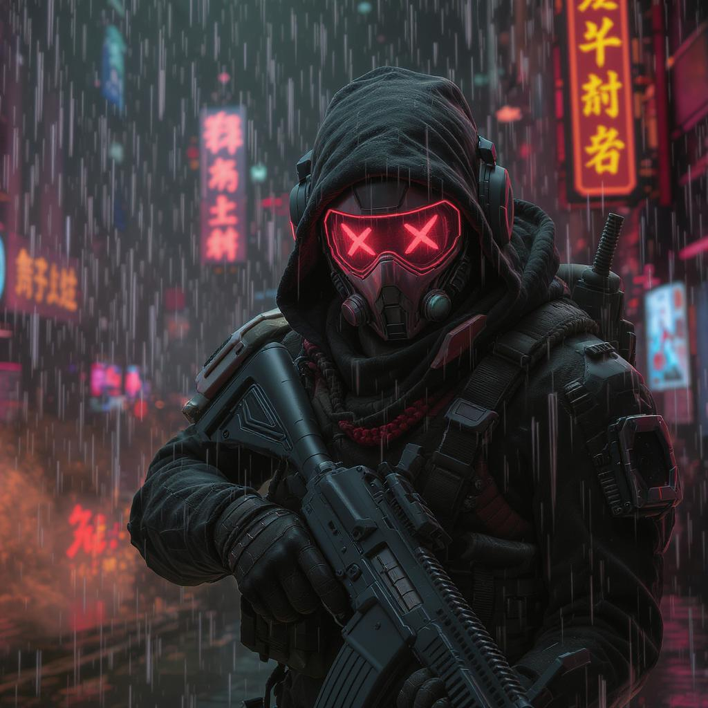 Crypto war in cyberpunk with variation model object...