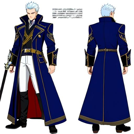 Vergil's design were centered around three key point... | OpenArt