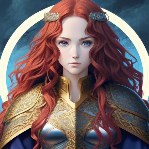 Alphonse Mucha Style,,Detailed portrayal of Elayne T... | OpenArt