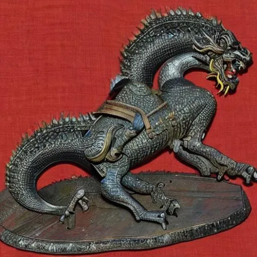 samurai riding a ancient asian dragon realistic | OpenArt