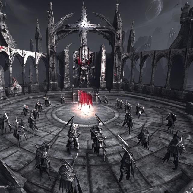 monochrome, sci fi, religious ritual, blood ritual,... | OpenArt