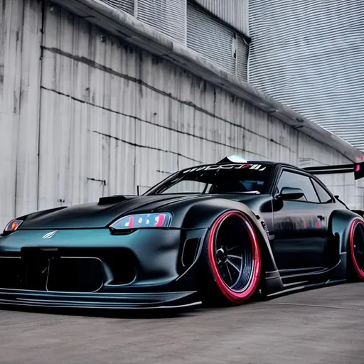 Ultra wide body jdm car