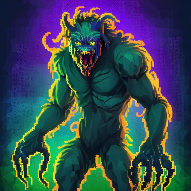 A humanoid werewolf cthulu lovecraftian sea creature... | OpenArt