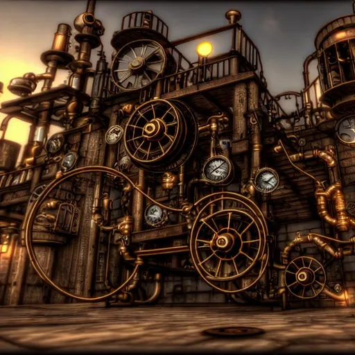 steampunk mechanics 4k HDDR | OpenArt