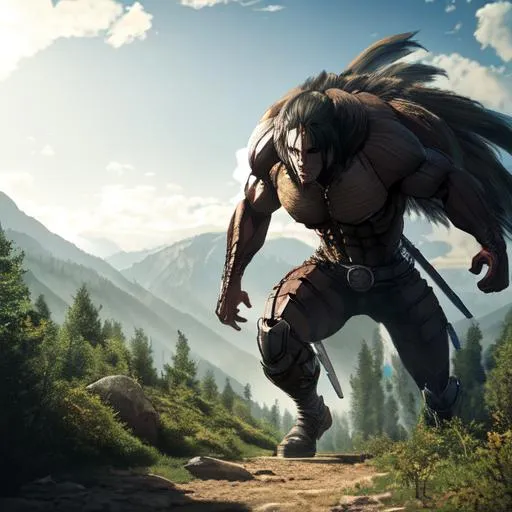 realistic titan from attack on titan, giant, humanoi... | OpenArt