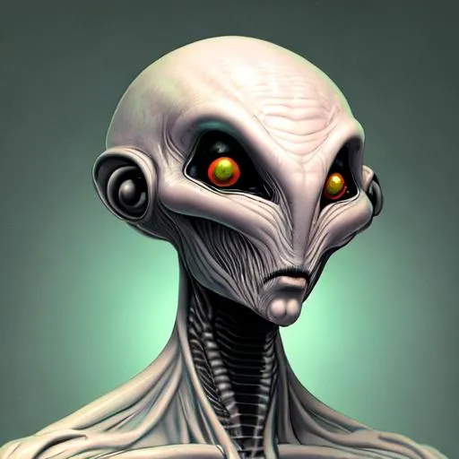 a weird alien man, semi realistic, digital illustrat... | OpenArt