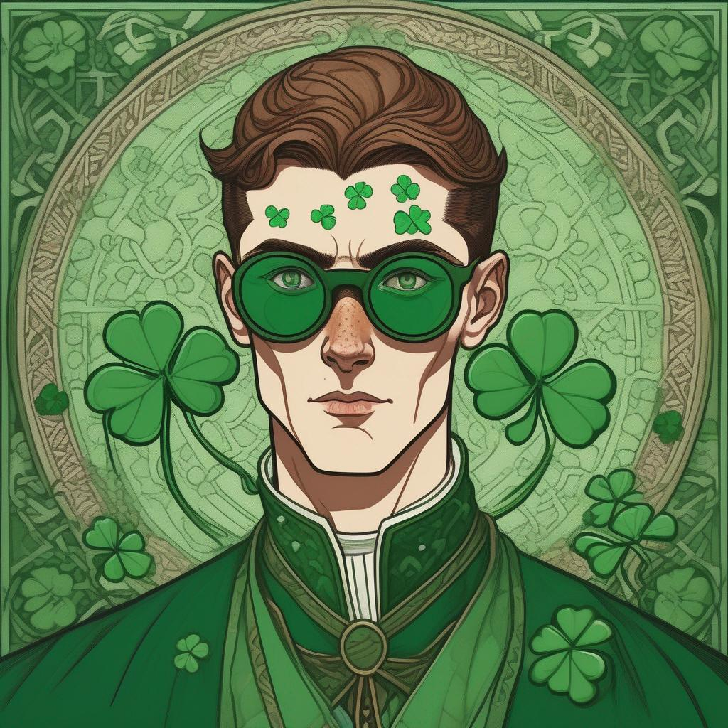 portrait of an irish freckled beautiful handsome bro... | OpenArt