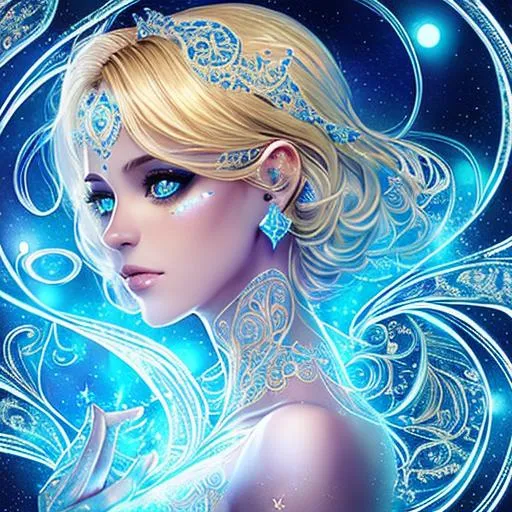 filigree, tiny glowing particles, filigree outlines,... | OpenArt