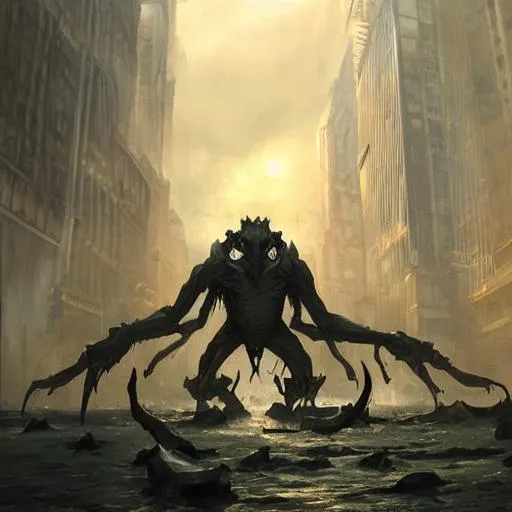 Bendy Monsters, huge, towering, gigantic, high octan... | OpenArt