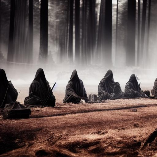 Extremely detailed Image of a satanic cult member Da... | OpenArt