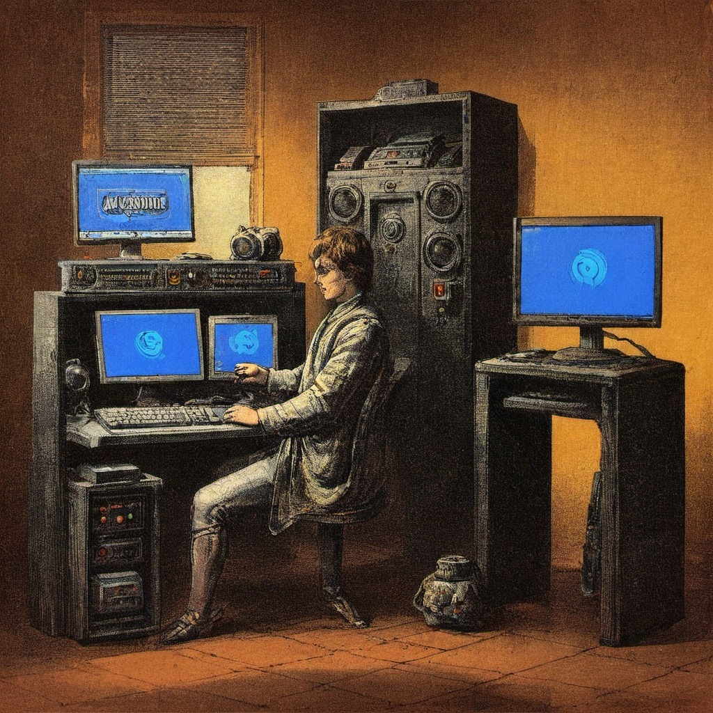 awsome looking gaming computer set up