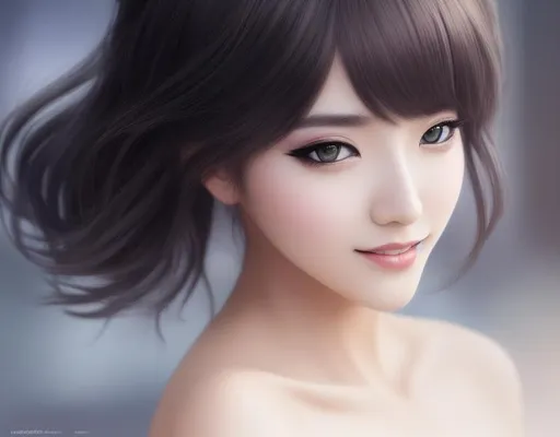 Disney, Pixar art style, CGI, cute girl, asian, blac... | OpenArt