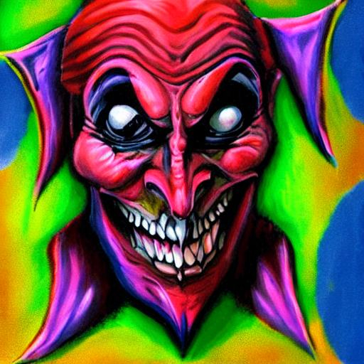 evil jester realistic art | OpenArt