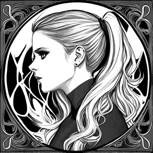 buffy the vampire slayer, Portrait drawn in Side Pro...