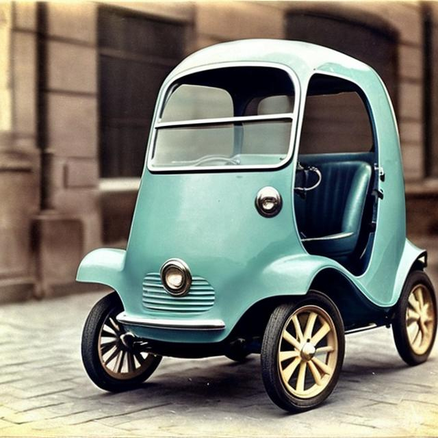 A modern microcar as it would have looked like in 19...